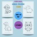 Printable Animal Coloring Pages, English Learning Worksheets, Children ...