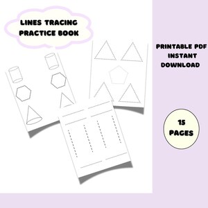 Printable Lines Tracing Worksheets,pre-writing,learn to Write ...