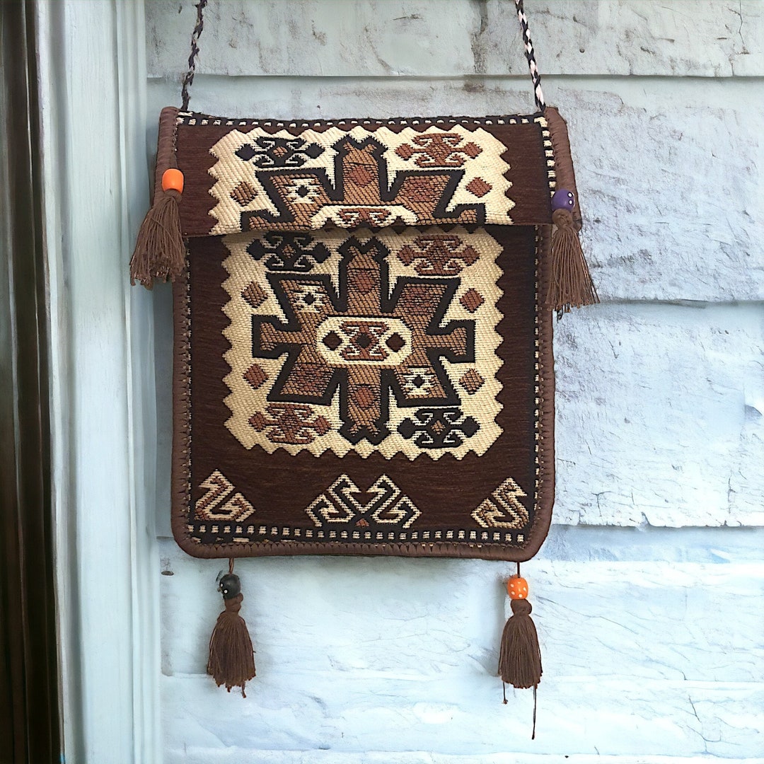 Handmade Wool Kilim Bag, Turkish Bag, Bohemian Bag, Ethnic Bags ...