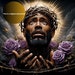 Afrocentric Art Décor Black Jesus Christ Crying to God Christian Art ...