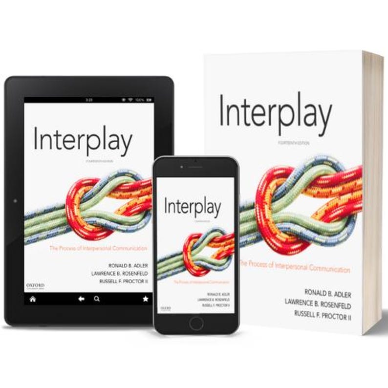 Interplay the Process of Interpersonal Communication 14th Edition - Etsy