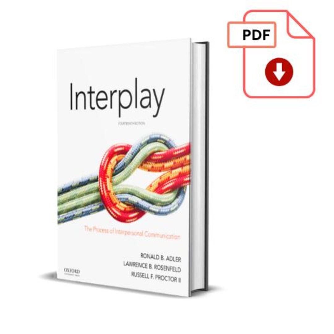 Interplay the Process of Interpersonal Communication 14th Edition - Etsy