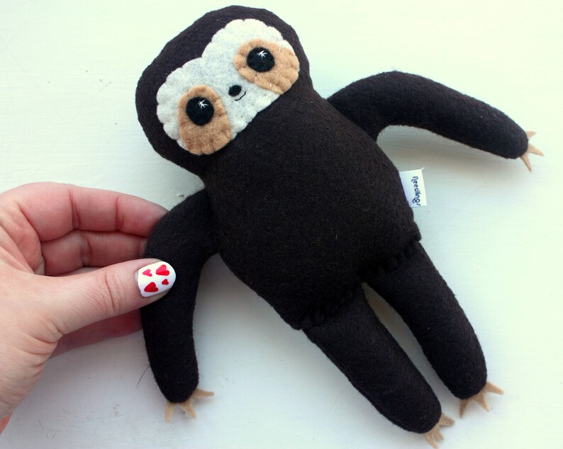 Little Sloth Small Eco-friendly Felt Plush Sloth - Etsy