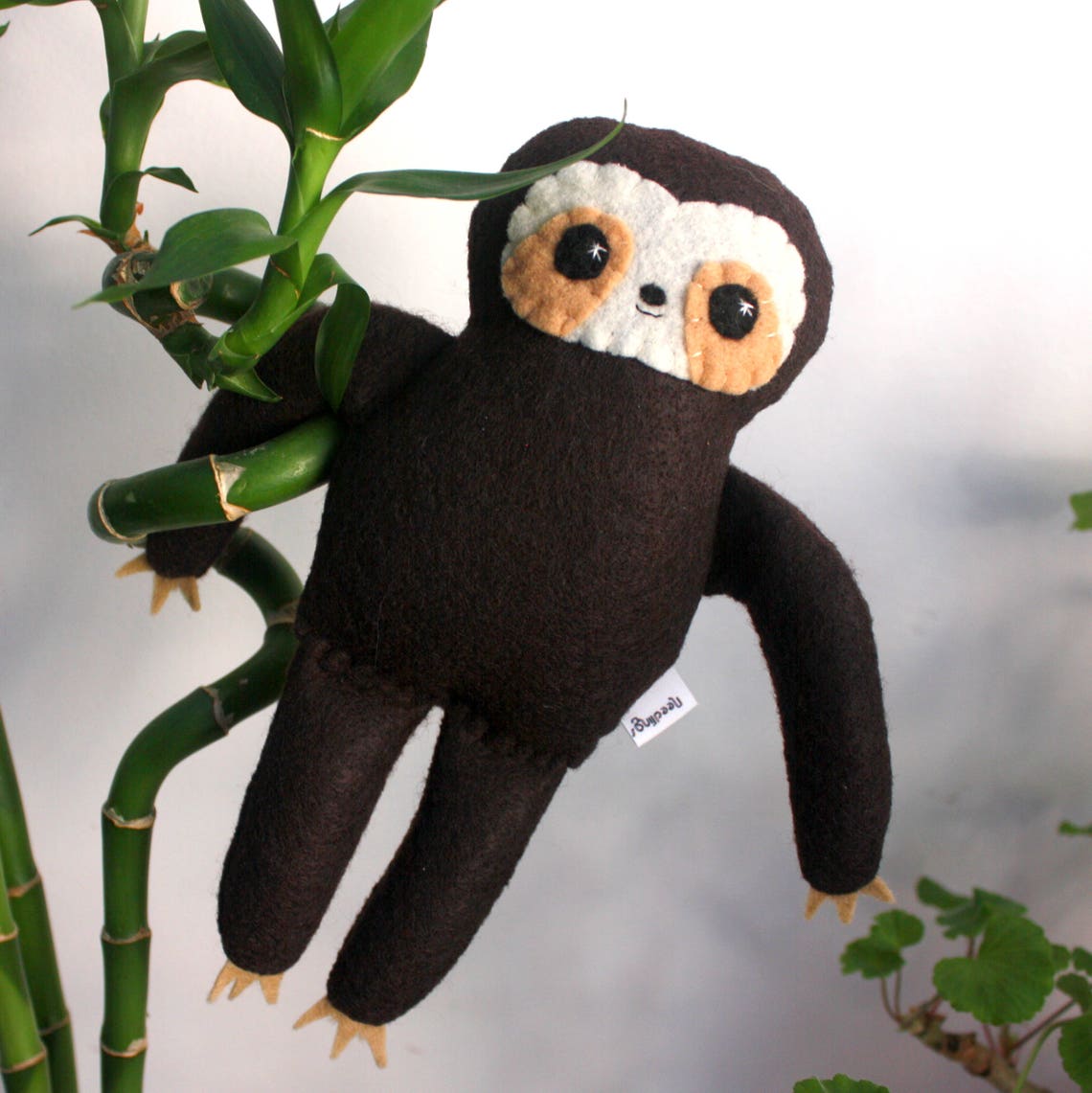 Little Sloth Small Eco-friendly Felt Plush Sloth - Etsy