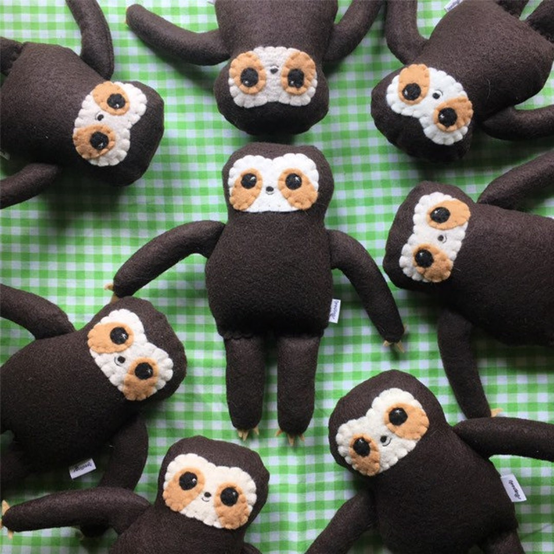 Little Sloth Small Eco-friendly Felt Plush Sloth - Etsy