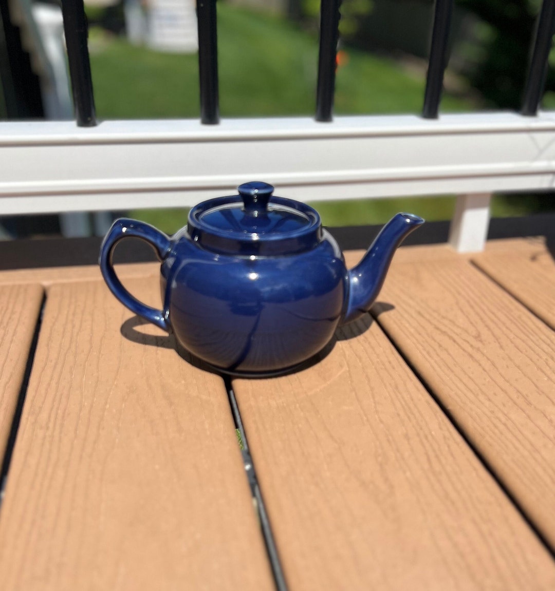 Designpac Inc. Navy Color Teapot - Etsy