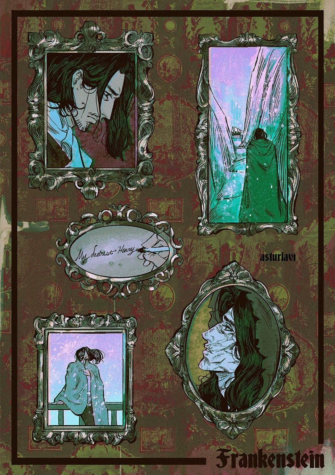 Frankenstein Stickers - Mary Shelly || Weatherproof Vinyl Sticker ...