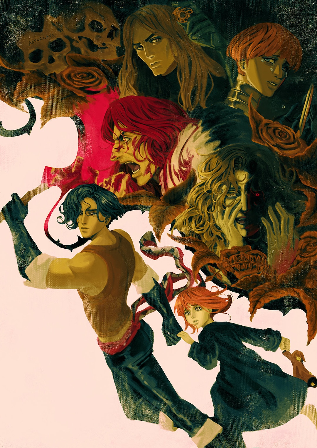 Fear & Hunger - Cahara, Enki, Ragnvaldr, D'arce, Le'garde, and the Girl ...