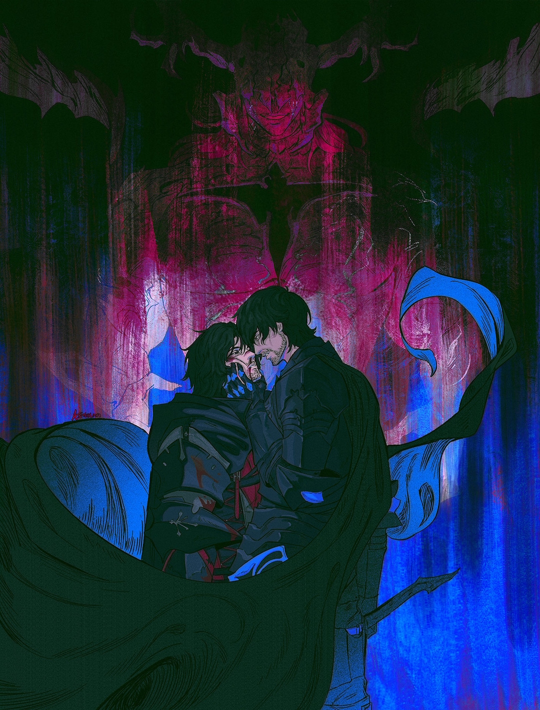 Final Fantasy XVI - Barnabas Tharmr and Clive Rosfield Print || A4 Soft ...