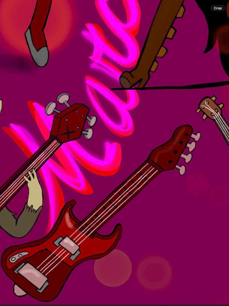 Marceline the Vampire Queen Bass- Fan Art Printable Wall Art - Etsy