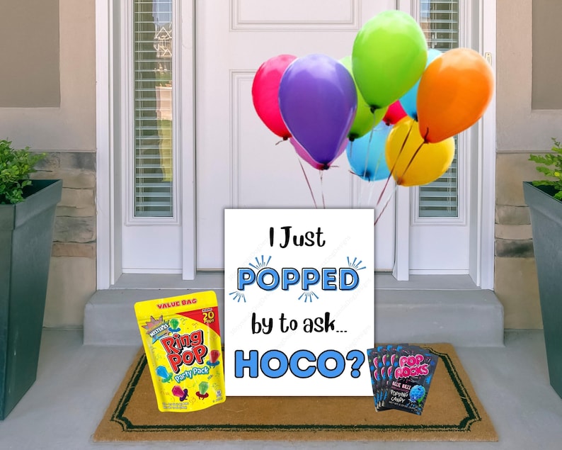 Dance Invite Poster | Just POPPED by to Ask... HOCO? | Promprosal ...