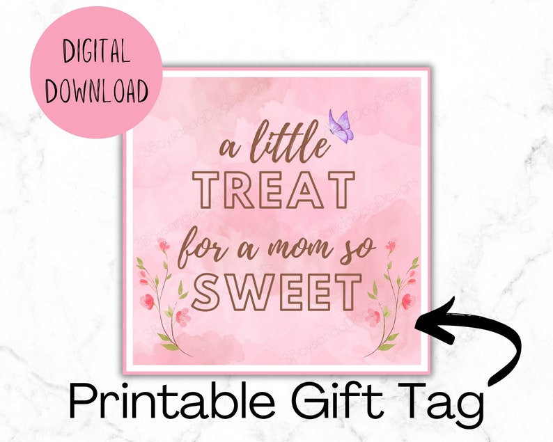 DIGITAL DOWNLOAD - Mothers Day Gift Tag Printable, Mothers Printable ...