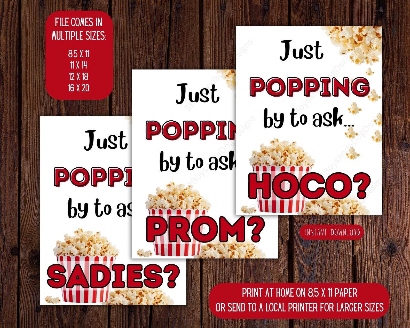 Dance Invite Poster | Just Popping by to Say... HOCO? | Promprosal ...