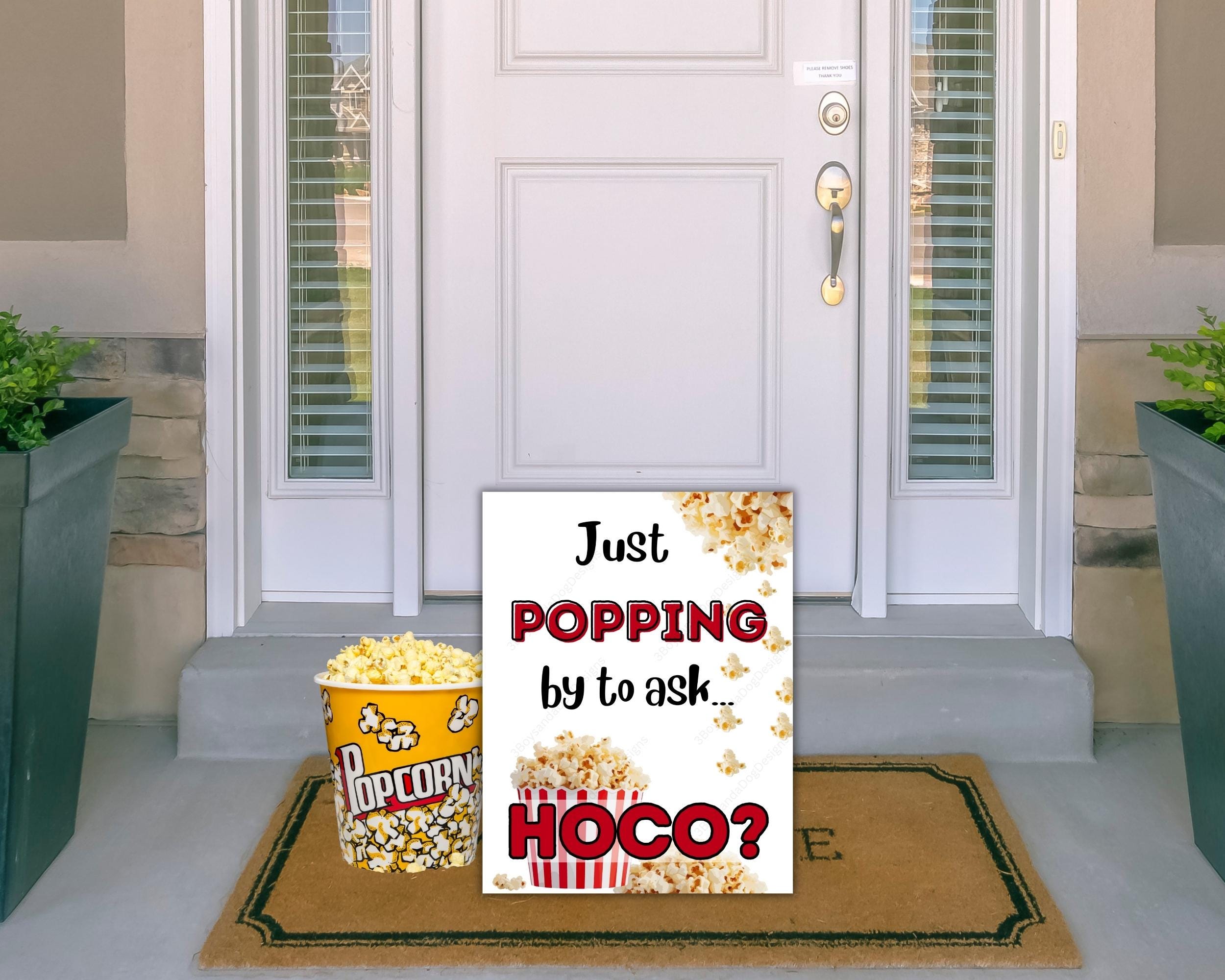Dance Invite Poster | Just Popping by to Say... HOCO? | Promprosal ...