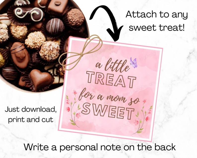 DIGITAL DOWNLOAD - Mothers Day Gift Tag Printable, Mothers Printable ...