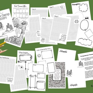 Printable Girls Camp Journal | Camp Journal | LDS Girls Camp | Digital ...