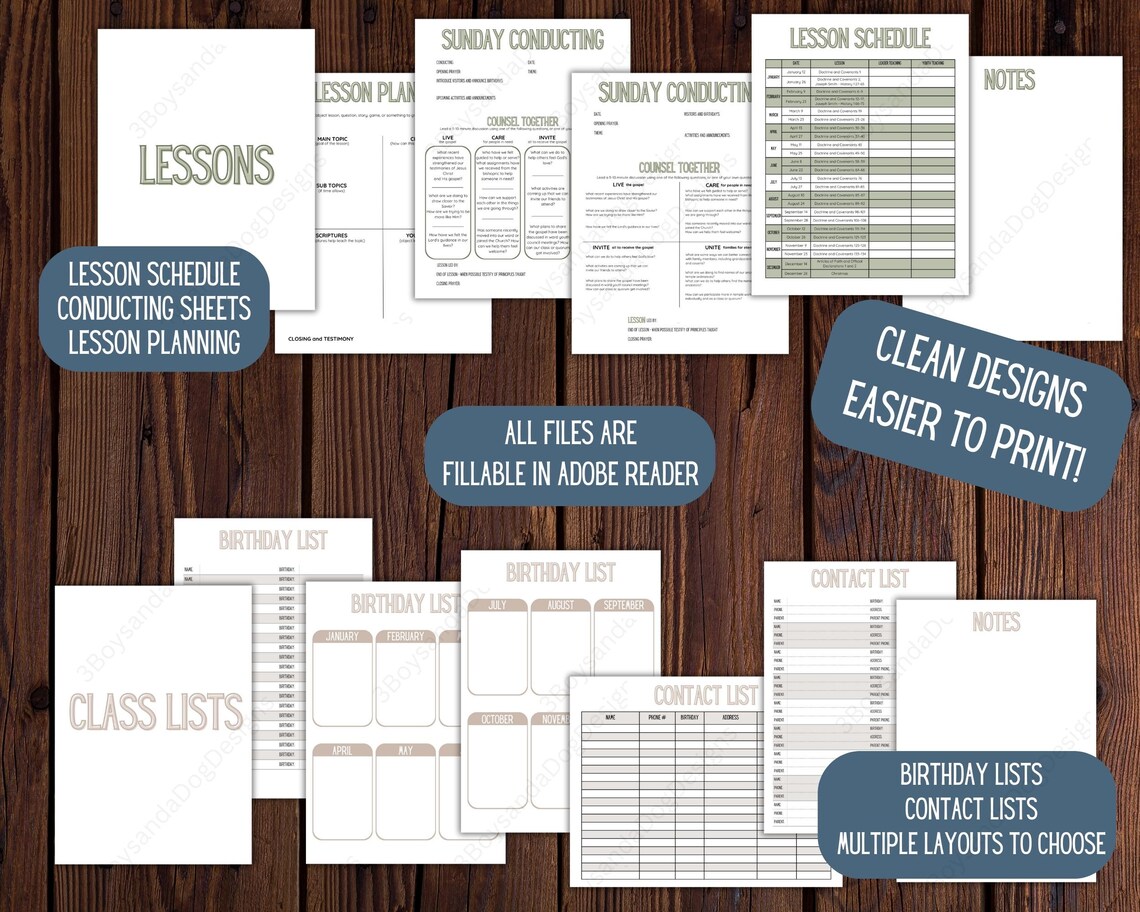 Editable 2025 YW/YM Presidency Binder Printables | Lds Young Women ...