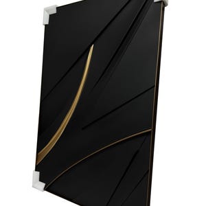 Modern Abstract Streamline Wall Art: Minimalist Flowing Line Sculpture ...