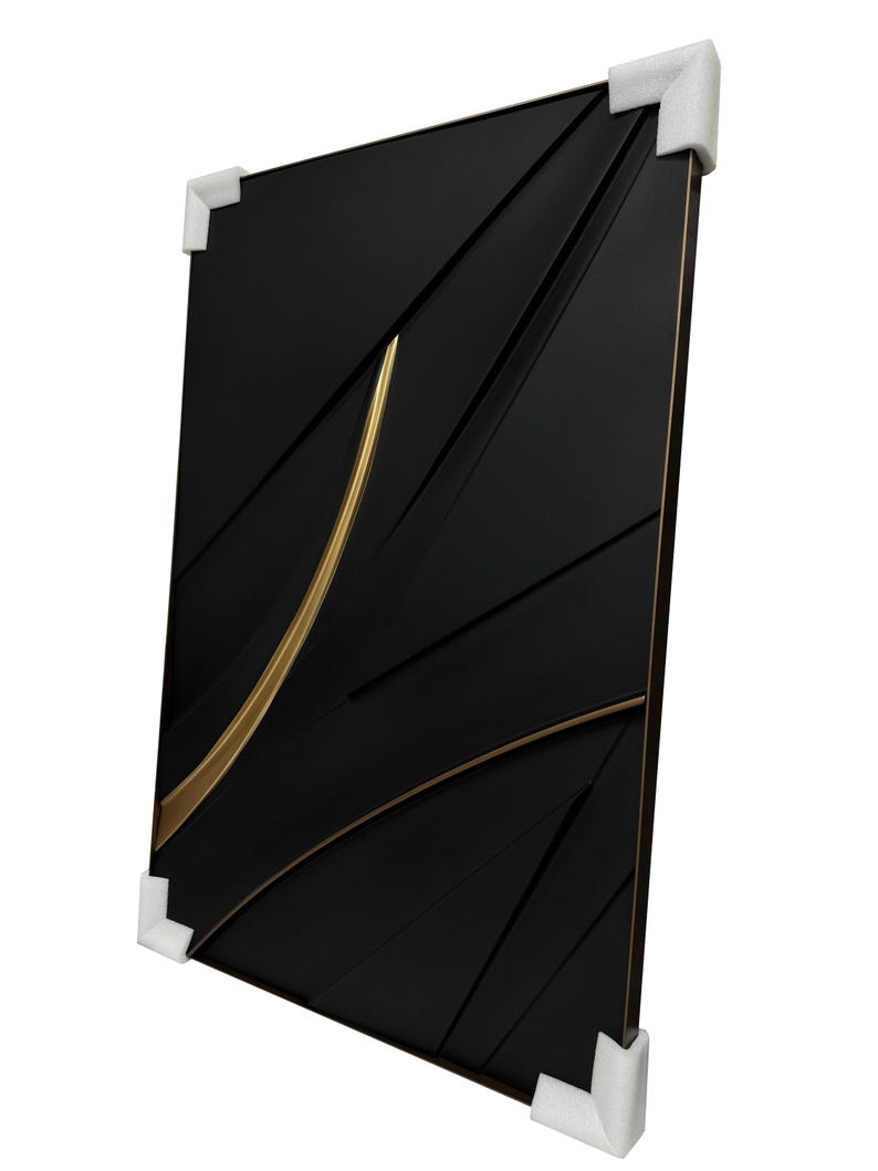 Modern Abstract Streamline Wall Art: Minimalist Flowing Line Sculpture ...