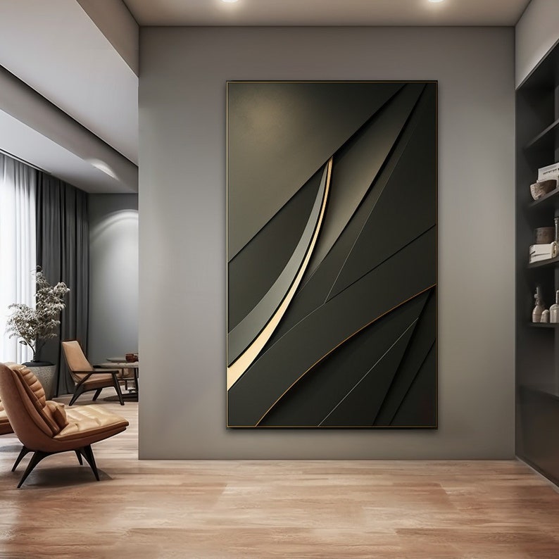 Modern Abstract Streamline Wall Art – Minimalist Flowing Line Design ...