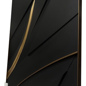 Modern Abstract Streamline Wall Art: Minimalist Flowing Line Sculpture ...
