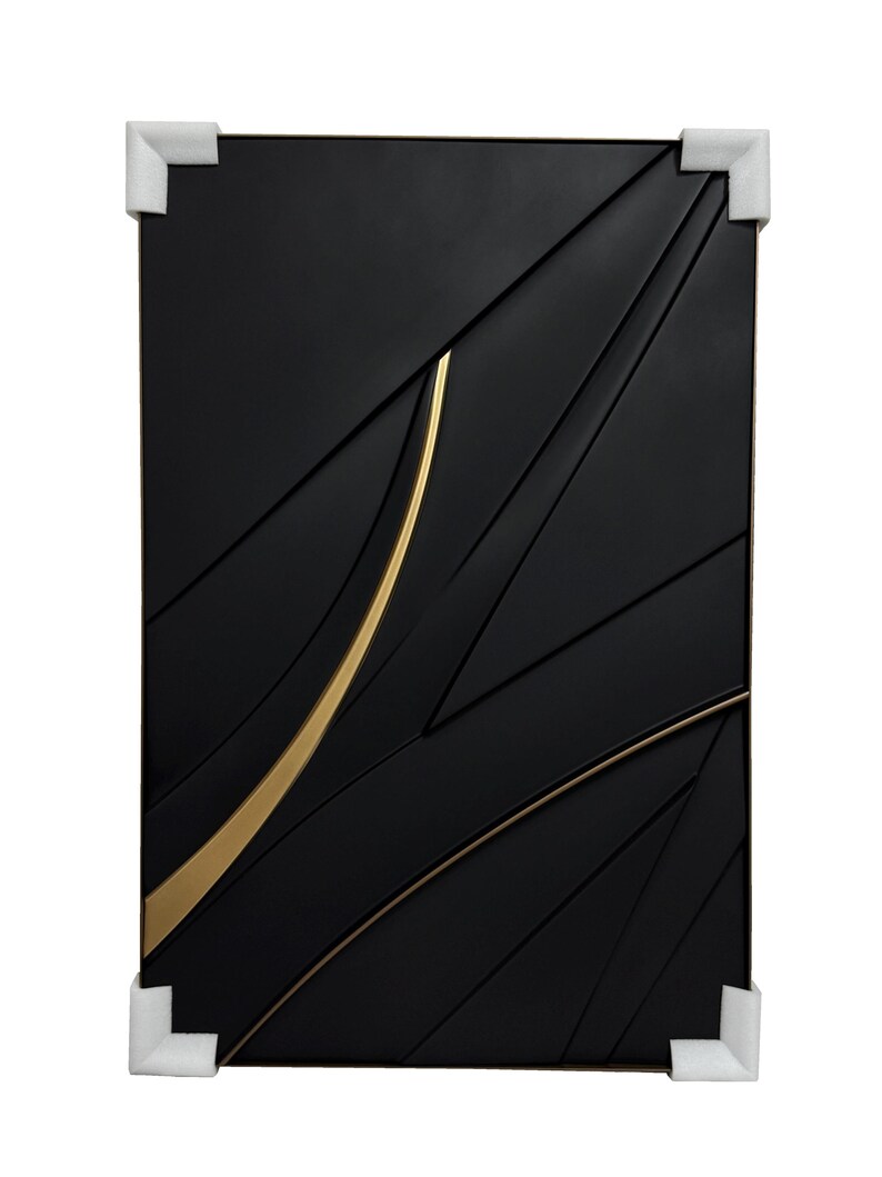 Modern Abstract Streamline Wall Art: Minimalist Flowing Line Sculpture ...