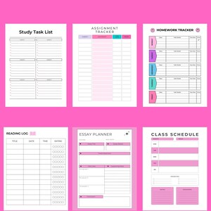 Homeschool Planner Printable Binder Templates for Study and School ...