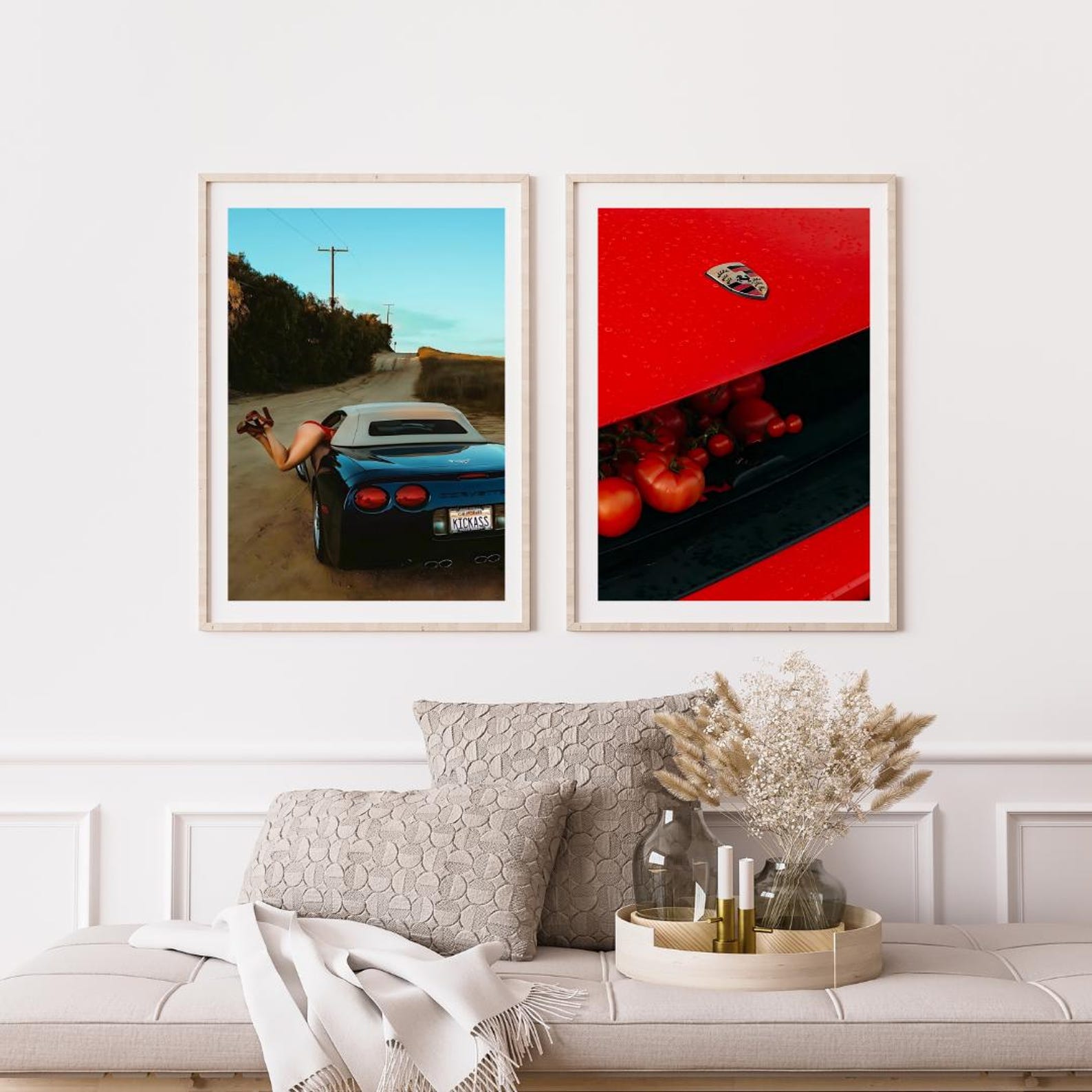 Cool Girl Corvette Off-road Poster | Y2K Aesthetic Car Print | Digital ...