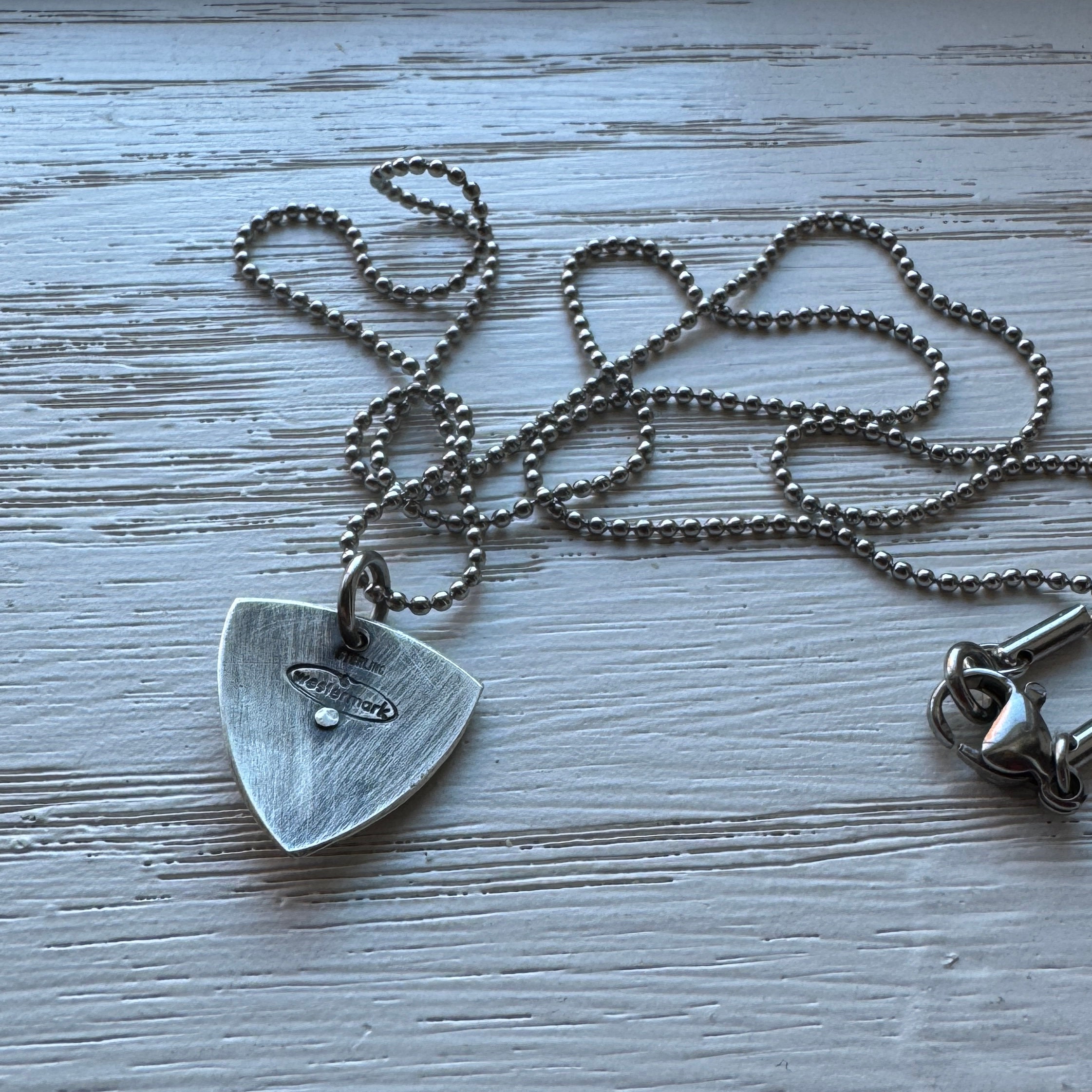 Pink Silver Heart Necklace for Valentine’s Day Sterling Silver ...