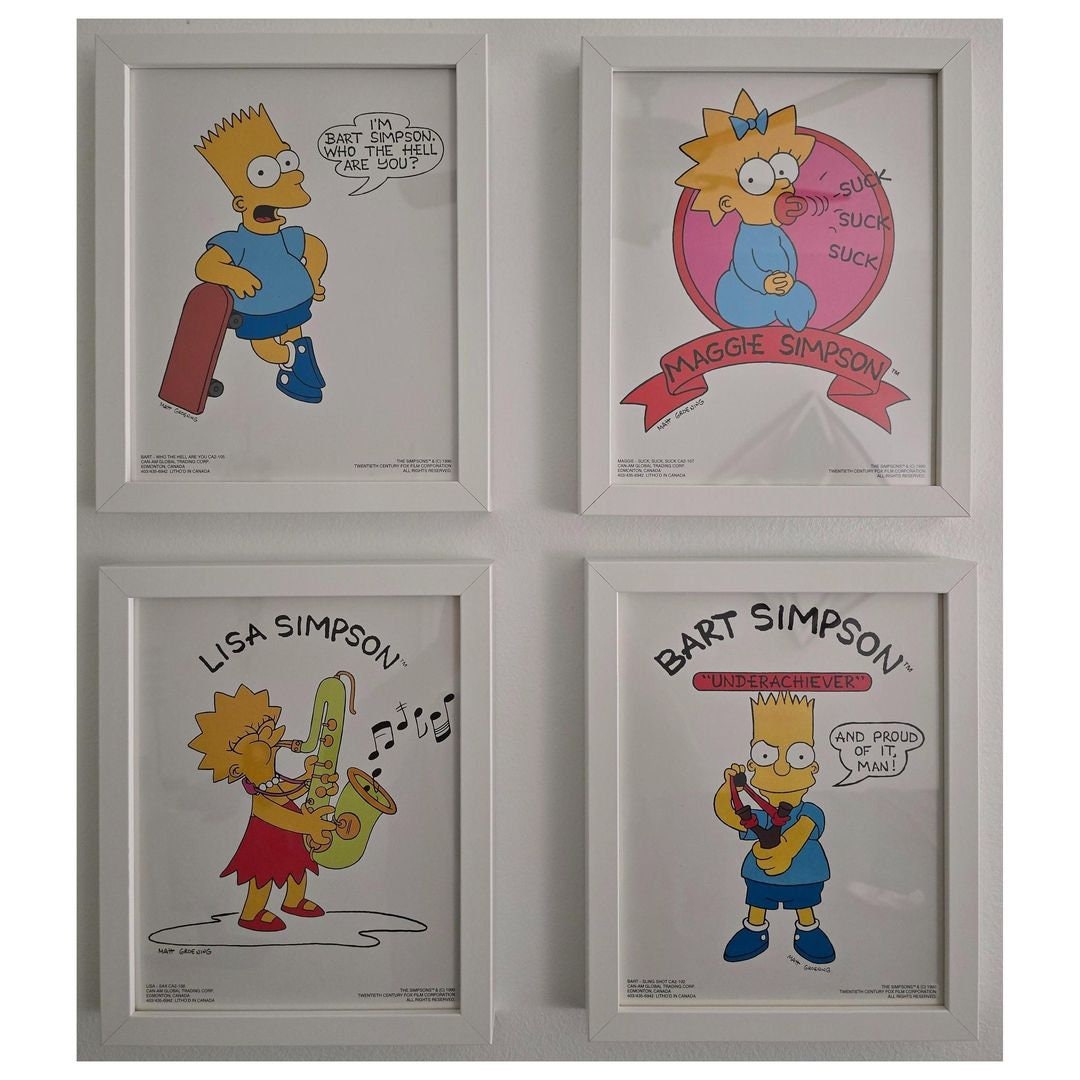 1990s Original Vintage Simpsons Poster Rare & Very Collectible - Mosaic ...
