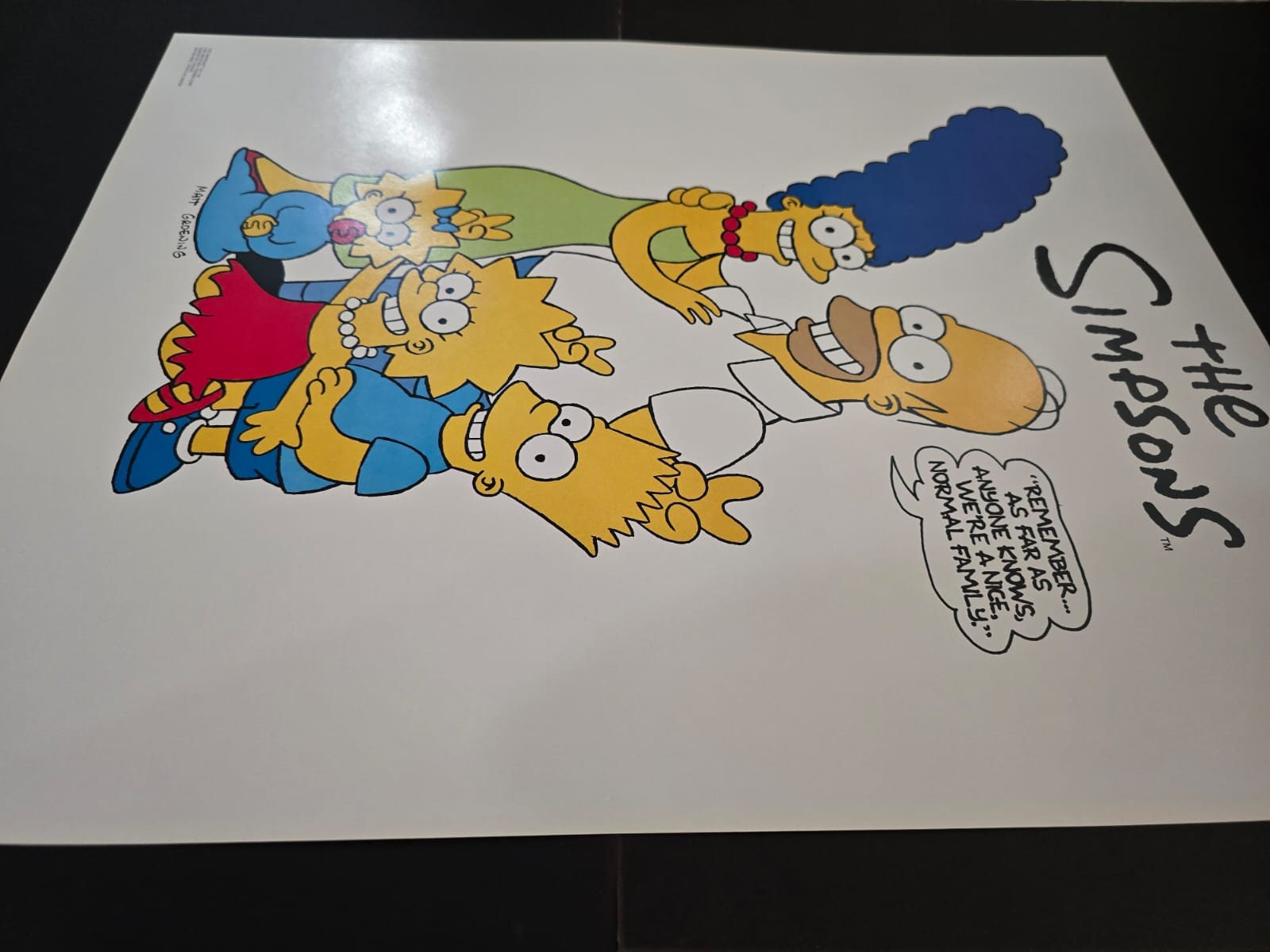 1990s Original Vintage Simpsons Poster, Rare & Very Collectible, 16 X ...