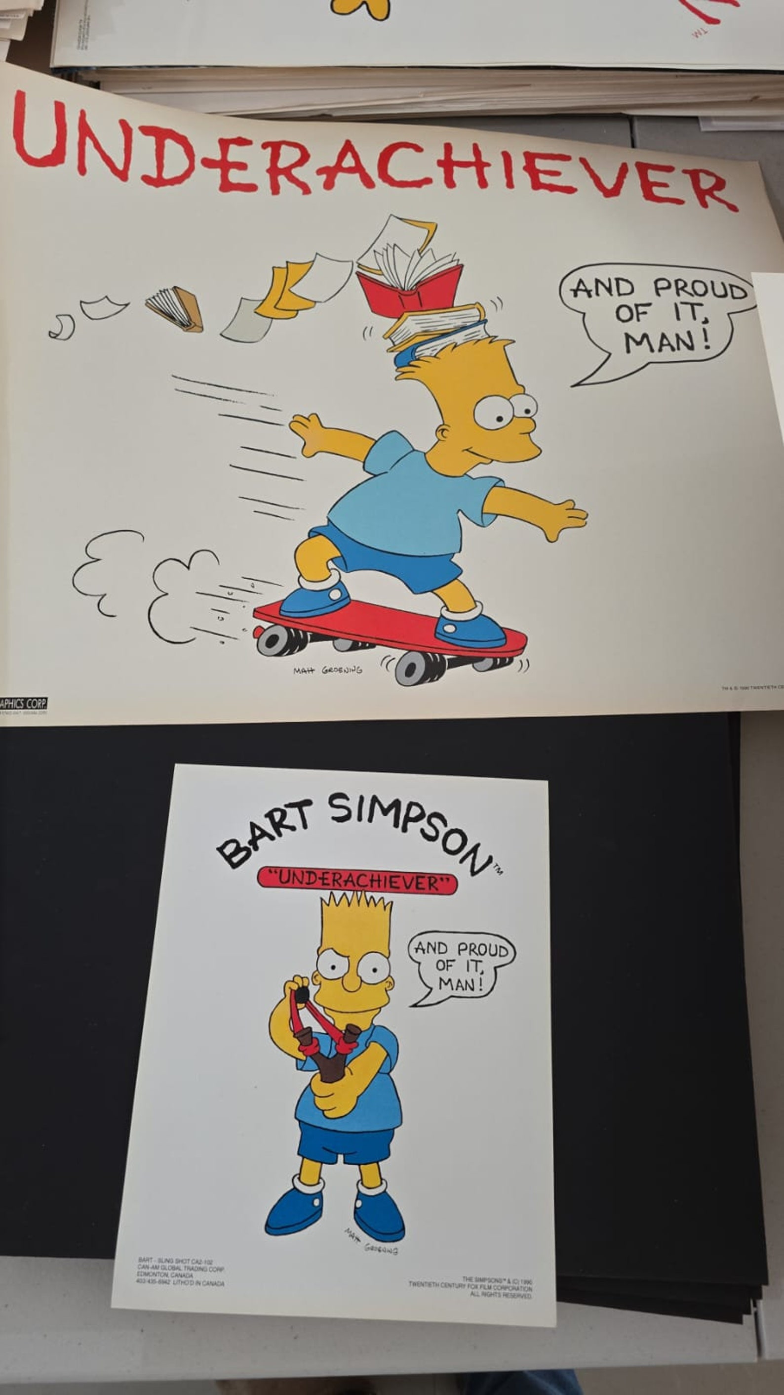 1990s Original Vintage Simpsons Poster, Rare & Very Collectible, 16 X ...