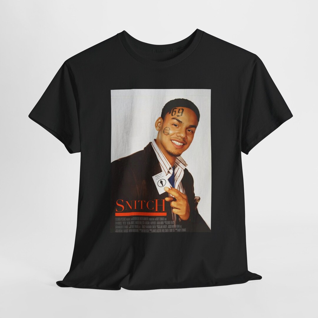 Tekashi 6ix9ine as Will Smith in Hitch Parody Snitch T-shirt Funny Rap ...