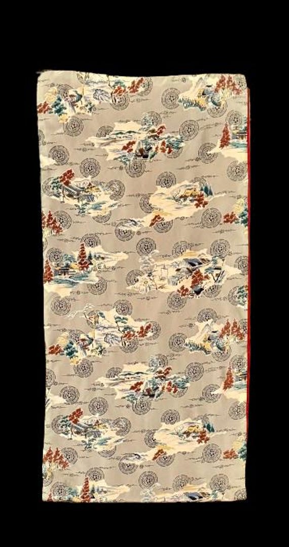 vintage 1920s art deco Asian inspired motif in black … - Gem