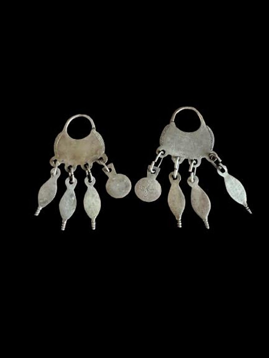 Authentic Antique Mapuche Silver Earrings Circa 1880s - Etsy