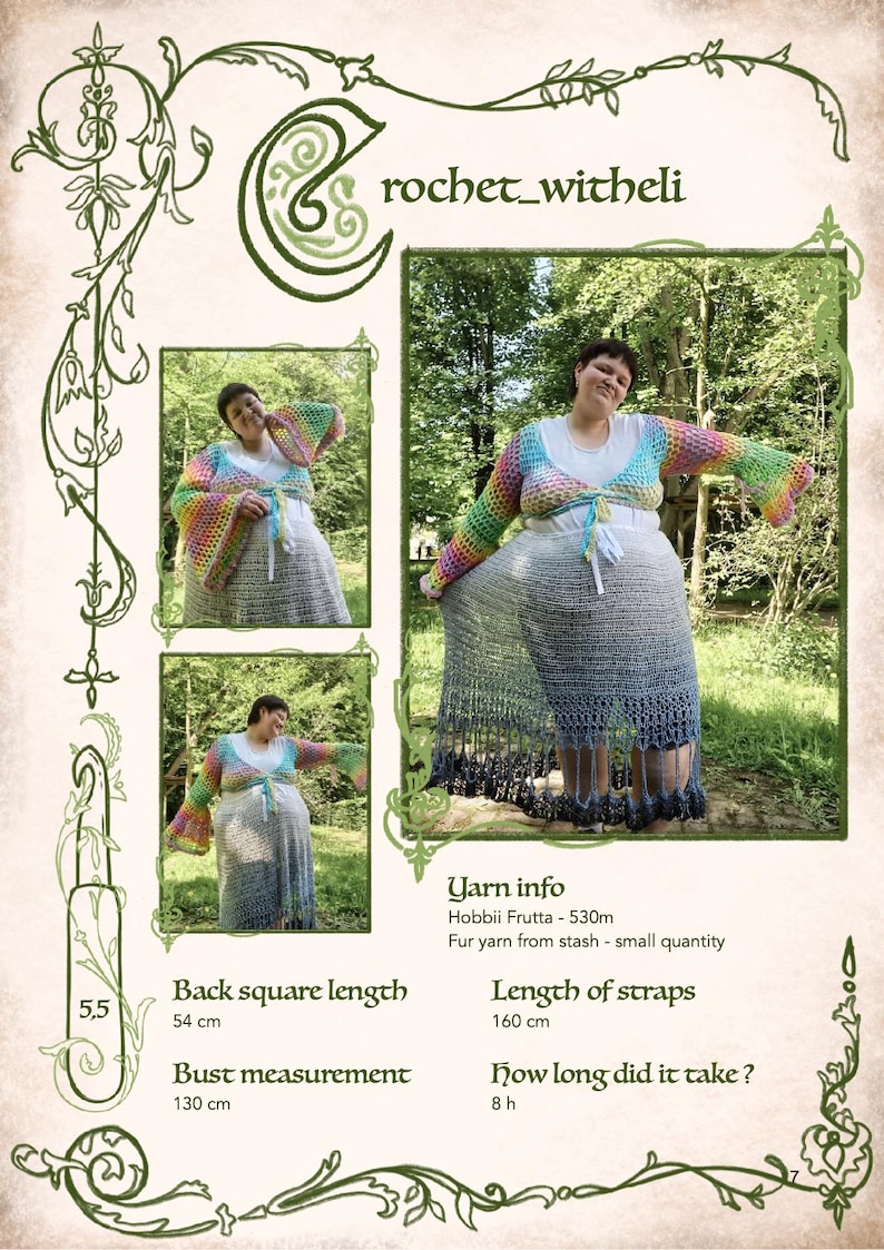 Brocéliande Wrap Top | Crochet Pattern | Advanced Beginner Level - Etsy