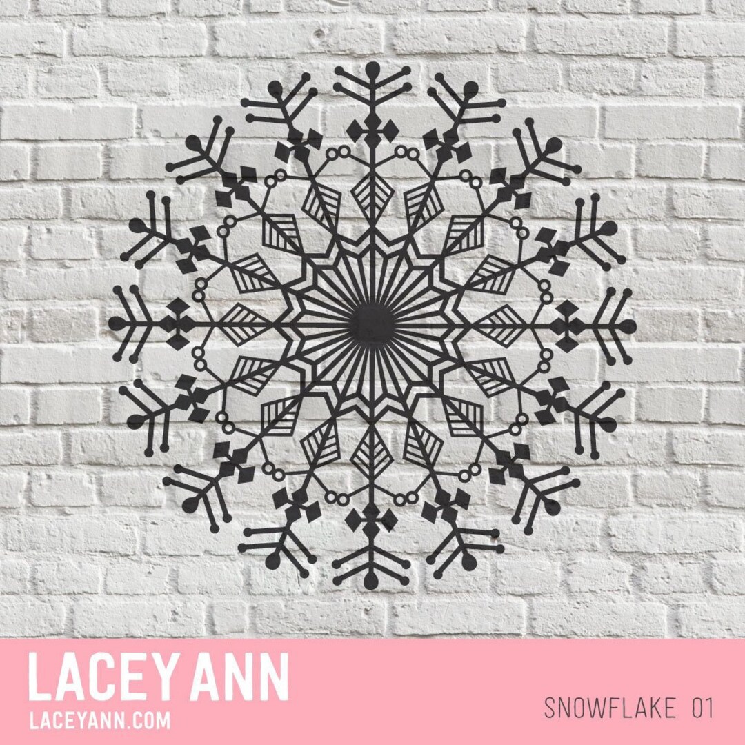 Snowflake 01 Digital Cut File - Etsy