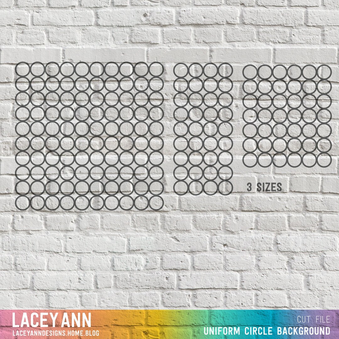 Uniform Circle Background Digital Cut File 3 File - Etsy