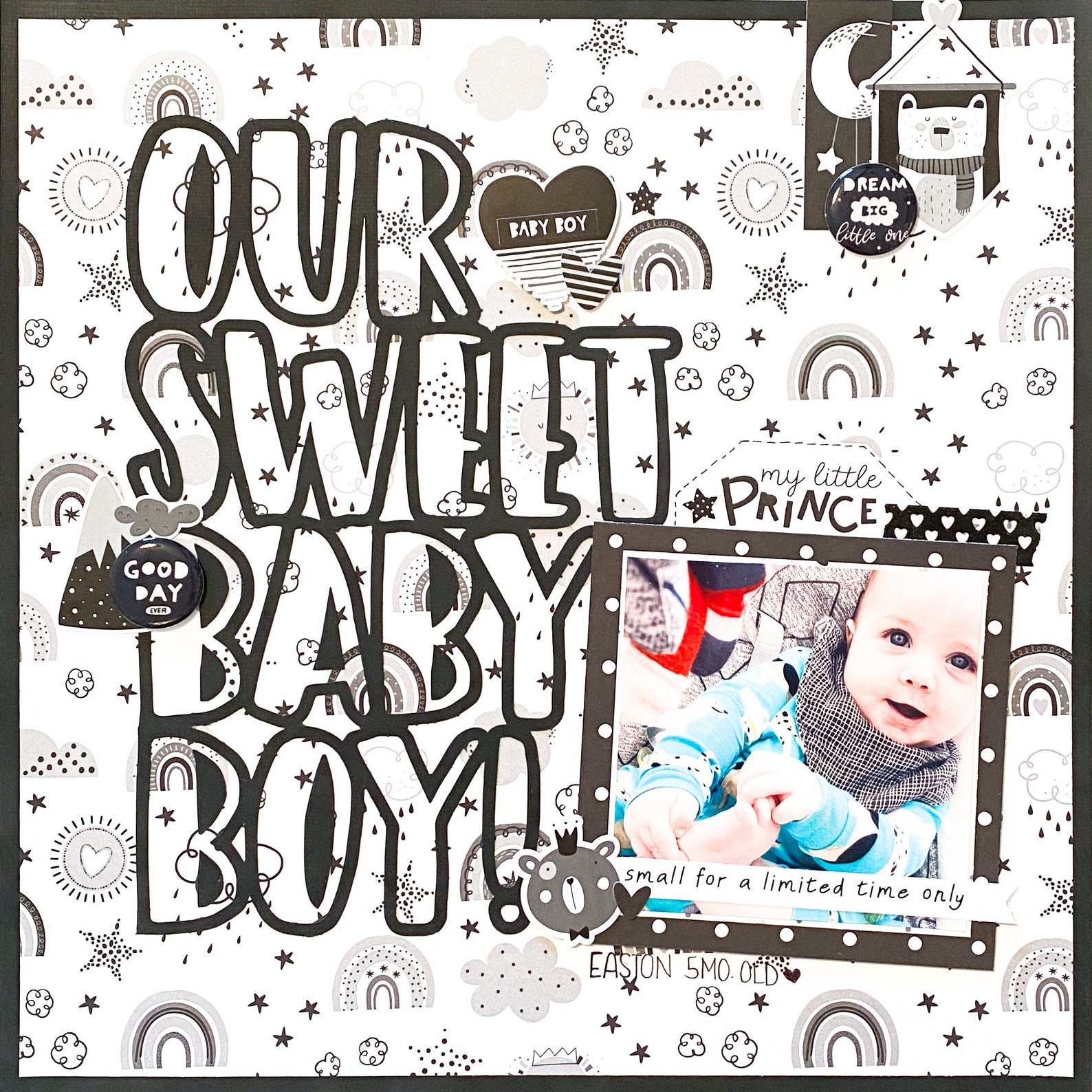Our Sweet Baby Boy Digital Cut File - Etsy