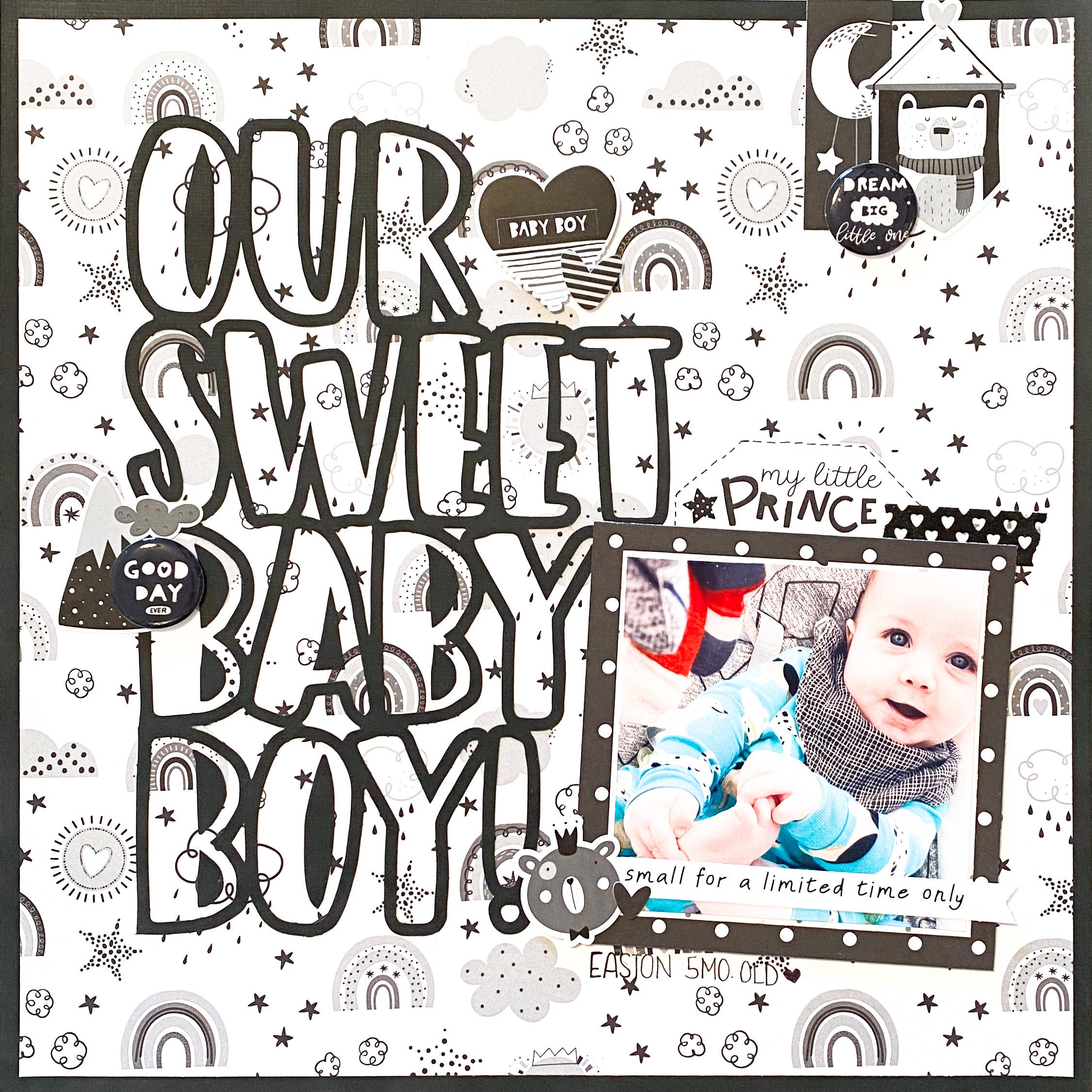Our Sweet Baby Boy - Digital Cut File - Etsy