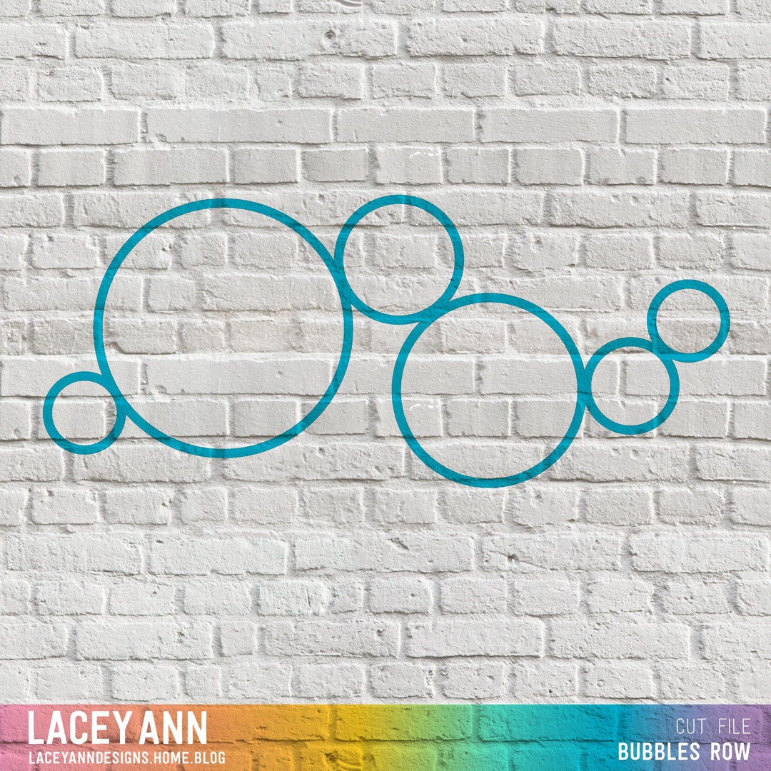 Bubble Row - Digital Cut File (1 Design) - Etsy