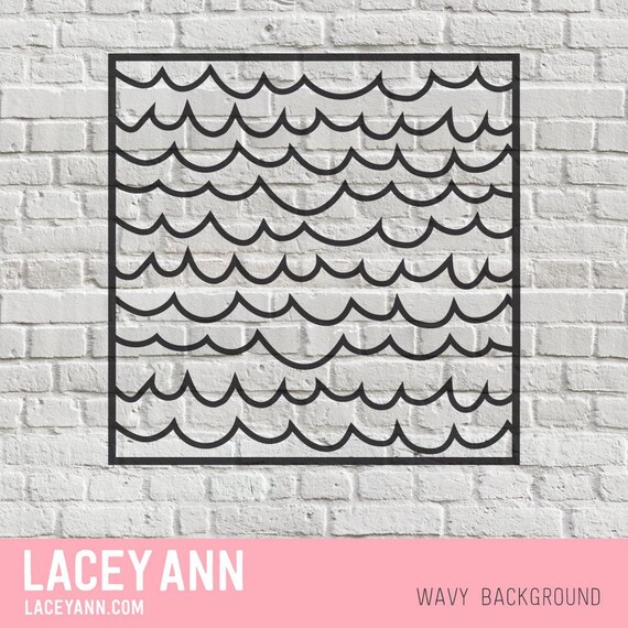 Wavy Digital Cut File | Etsy
