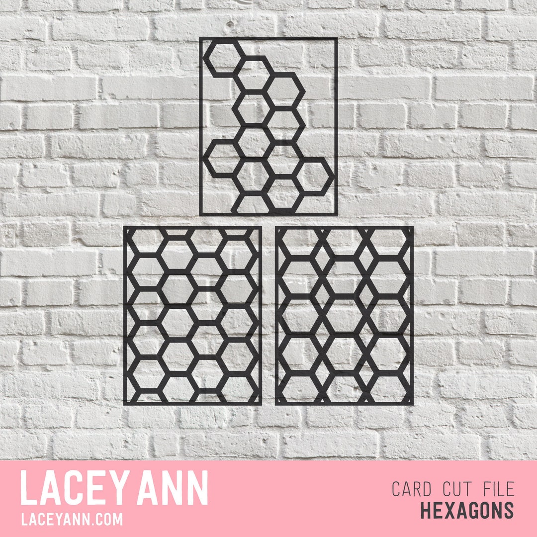 A2 Card Backgrounds - Hexagons - Etsy