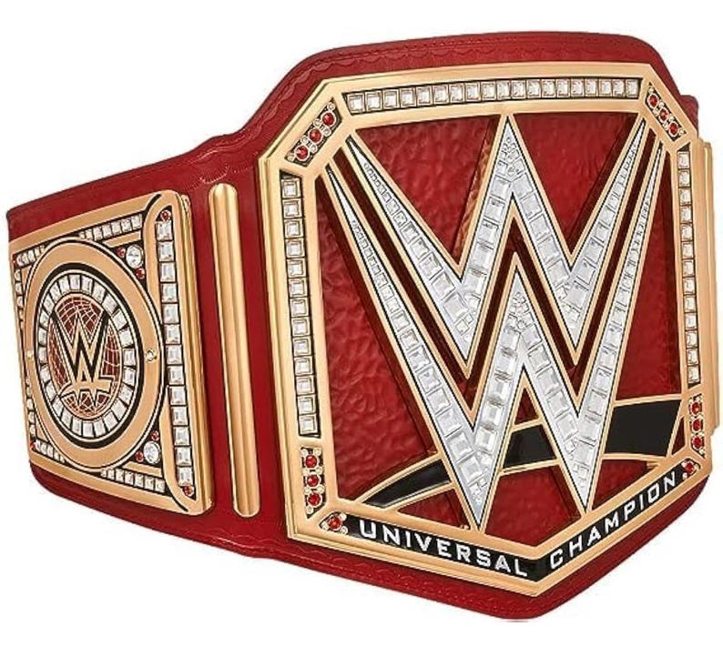 WWE Universal Title Custom Colors - Etsy