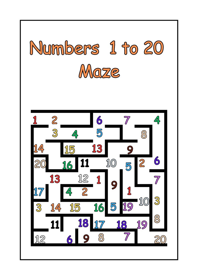 Educational, Fun, Learning the Alphabet and Numbers, Activity Page ...