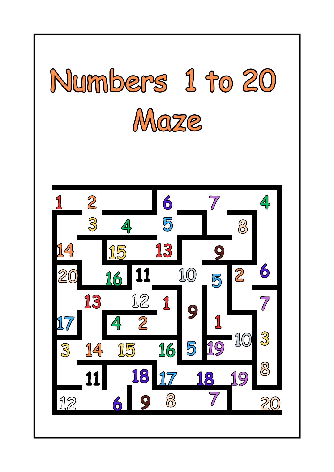 Educational, Fun, Learning the Alphabet and Numbers, Activity Page ...