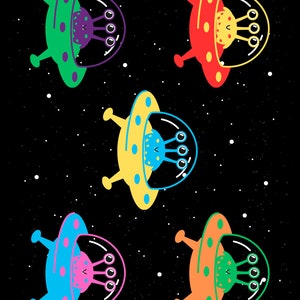 Flying Saucer Counting Activity Page: Preschool Printable (PDF Pattern ...