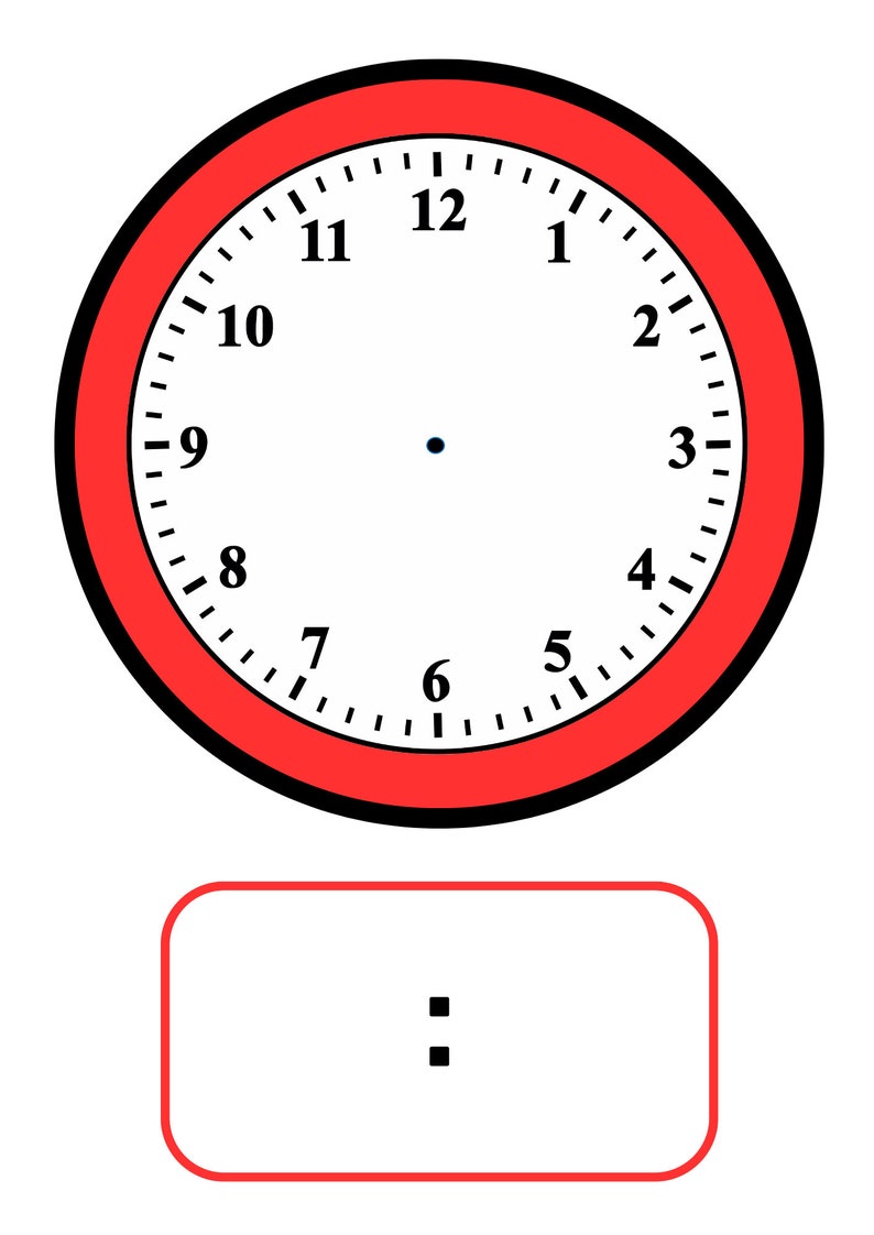 Educational, Fun, Learning to Tell the Time, Clock Activity Page - Etsy