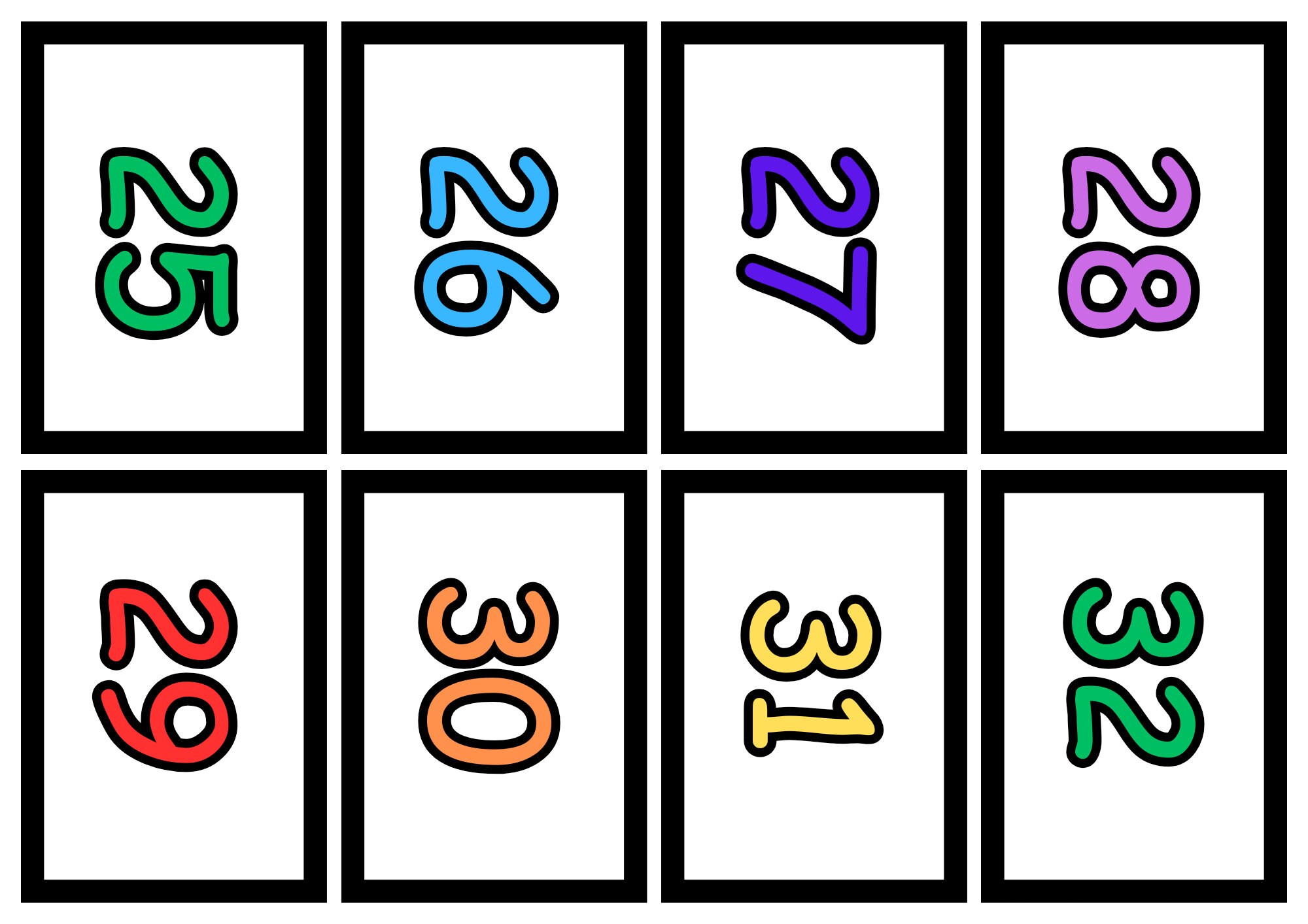 Numbers 1 to 100, Flashcards. - Etsy