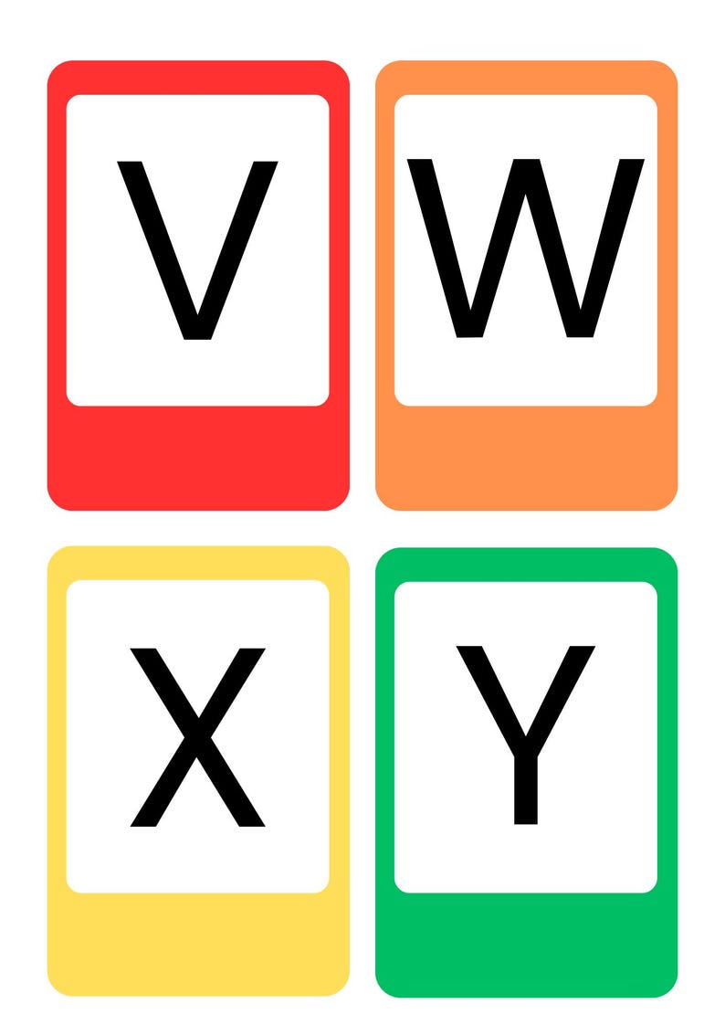 Alphabet Flashcards - Etsy